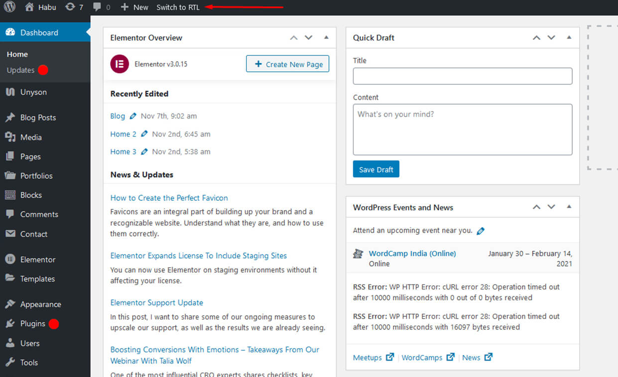 How to write RTL support in your theme [2021] psdtowpwork